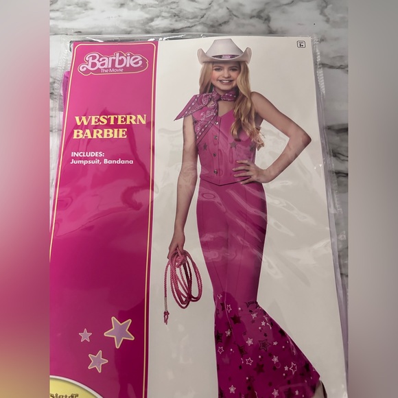 Spirit | Costumes | Barbie Movie 223 Costume Kids Western Pink Barbie ...